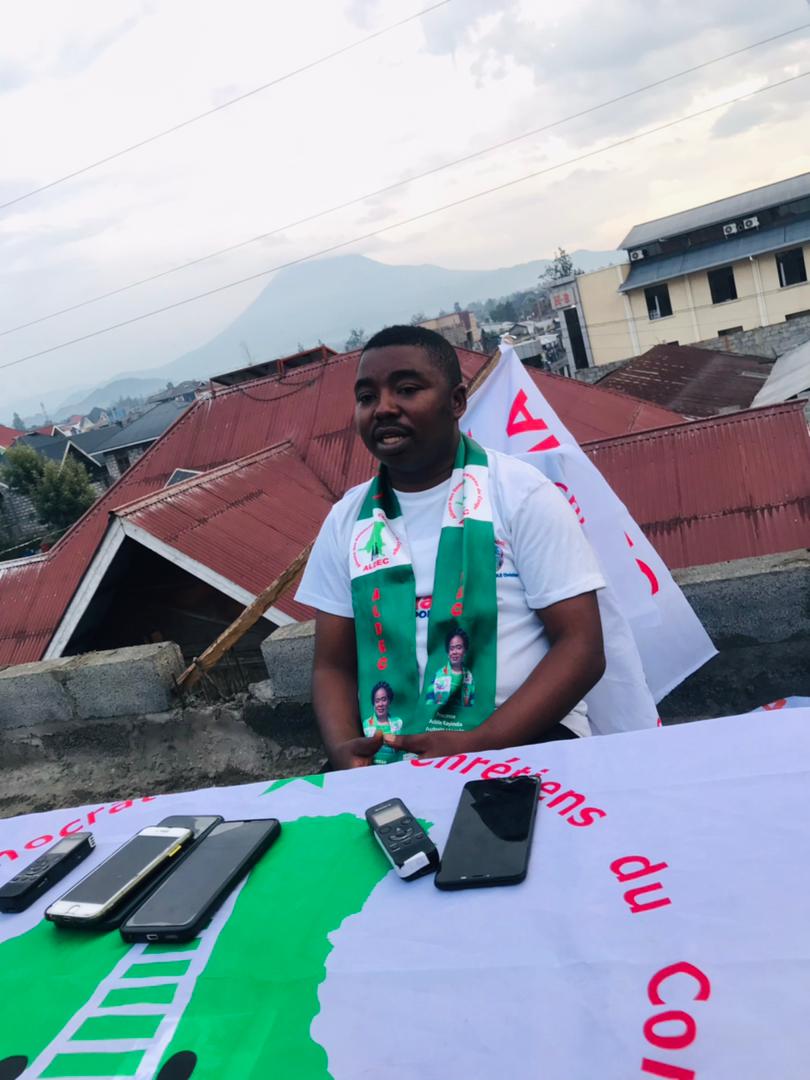 Goma: Candidat député provincial , Eliya Christian Polepole place « l ...